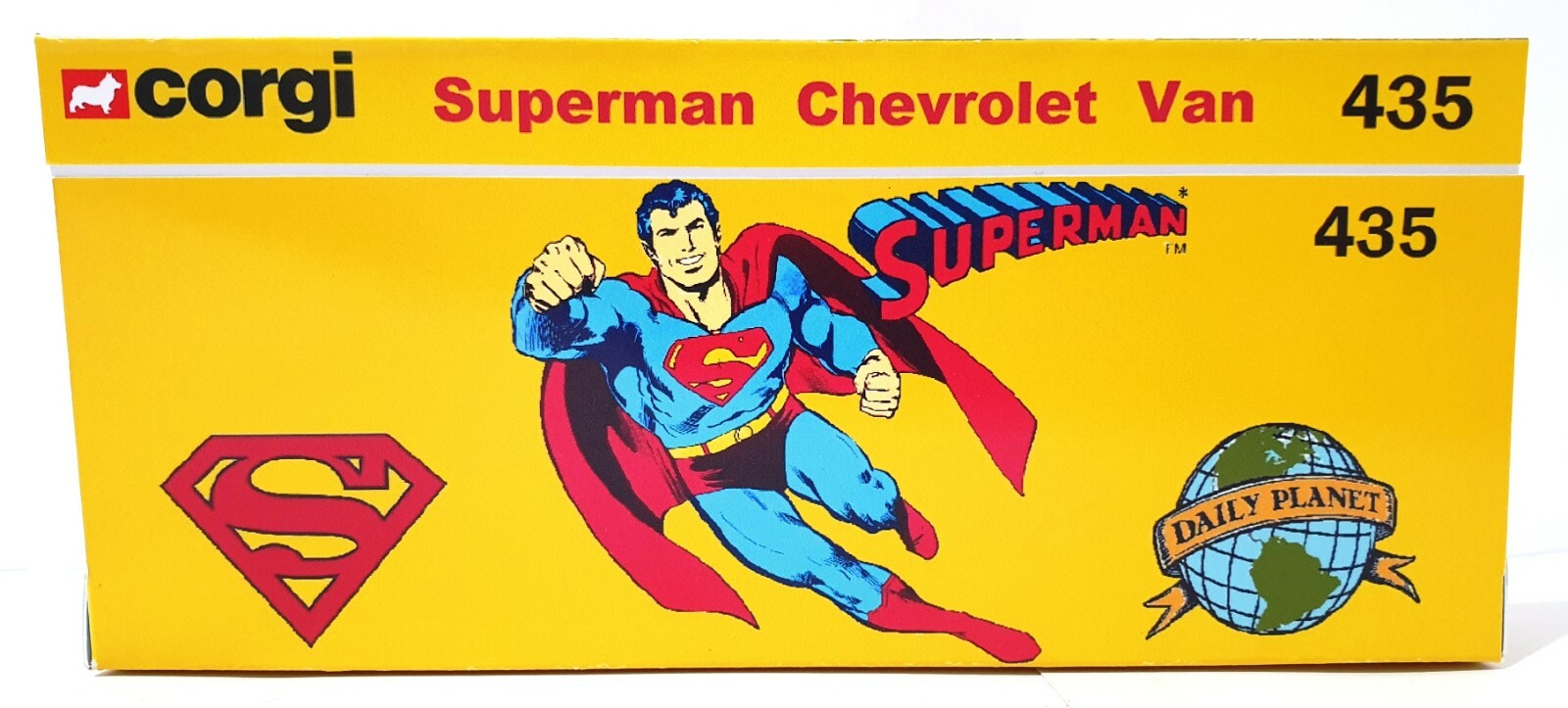 CORGI 1970s SUPERMAN CHEVROLET VAN 435 Diecast Model on Custom Display ...