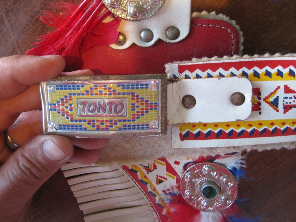 Vintage Long Ranger Tonto Native American Indian Costume Gun Belt ...