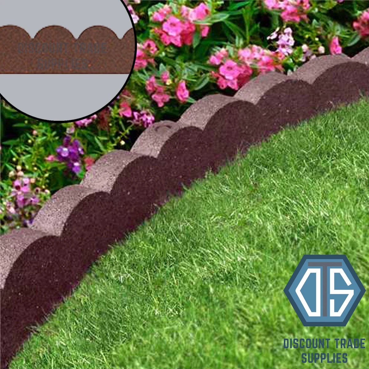 Curved Scallop Edging Stone