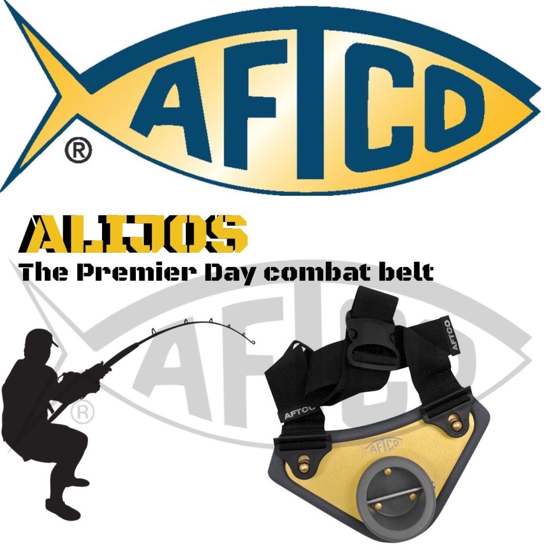 AFTCO Belt3gld Alijos Fish Fighting Belt for sale online | eBay