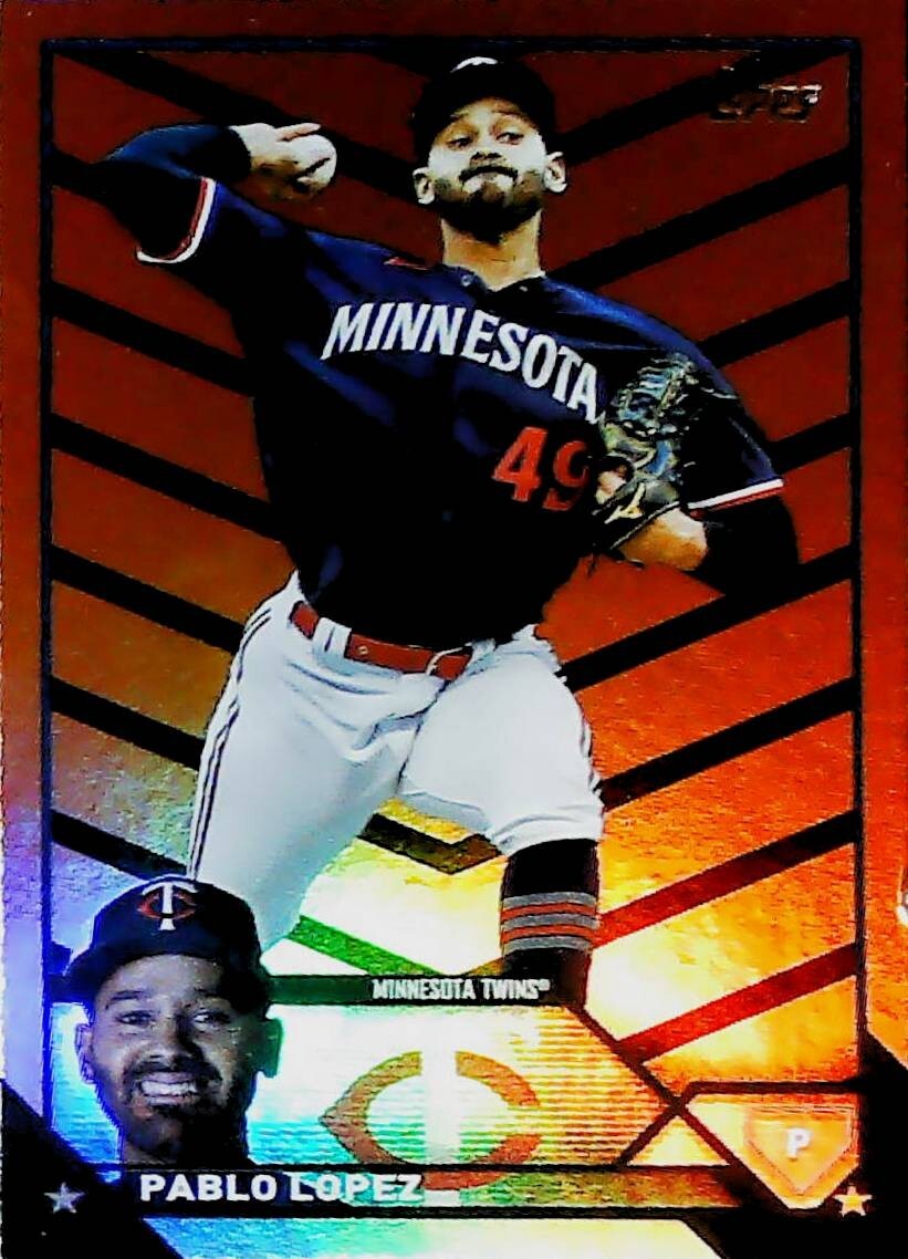 2023 Topps Update US117 Halloween ORANGE FOIL PABLO LOPEZ MINNESOTA ...
