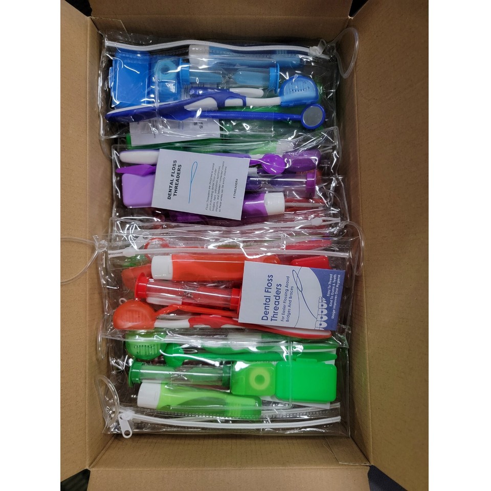36x (8-pieces) Braces Cleaning Kit Portable Orthodontic Toothbrush Oral ...