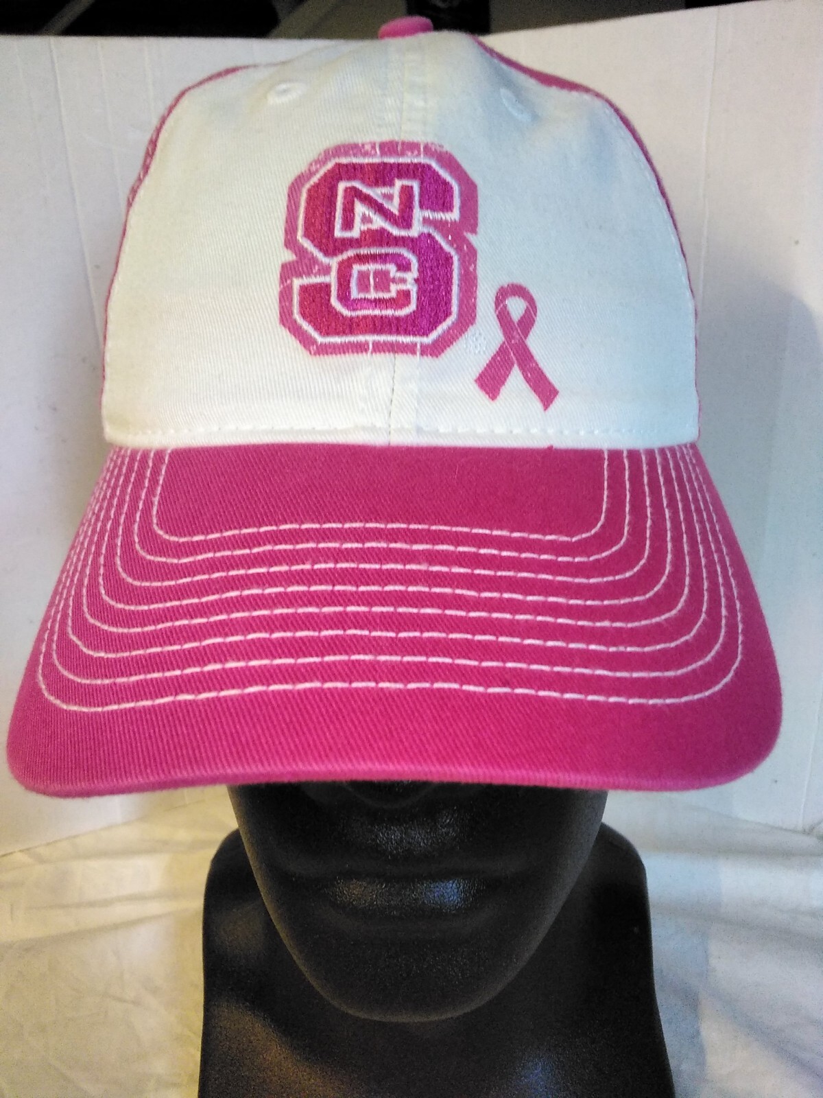 NC State Hat NCSU Wolfpack NCAA Pink Hope Fight Cure Adidas Adult ...