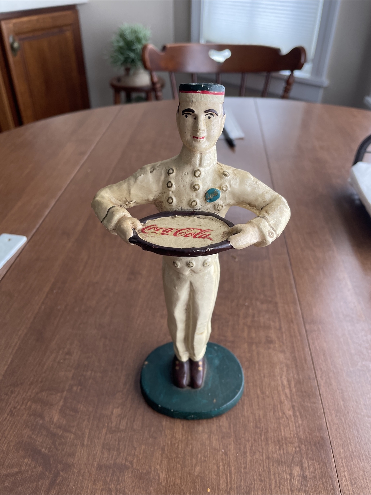COCA COLA DIE CAST IRON WAITER FIGURINE , 1998, 2 lbs 15 onces | eBay