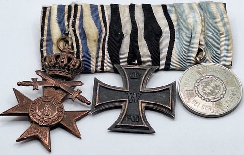 3 medal Iron Cross Bavaria cross of merit with crown and swords RARE | eBay