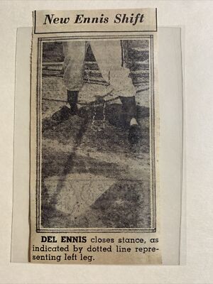 Del Ennis Philadelphia Phillies 1950 Sporting News Baseball Panel | eBay