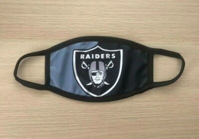 Raiders Graphic Logo Washable Reusable Sublimated Face Mask Mouth Mask ...