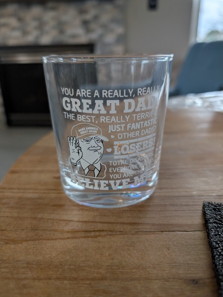 Donald Trump Great Dad Whiskey Glass | eBay