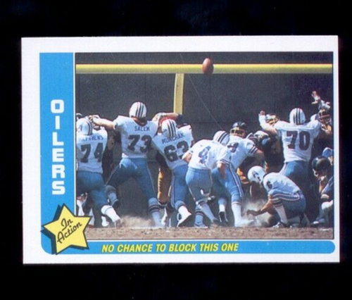 1985 Fleer Action MIKE MUNCHAK BRUCE MATTHEWS JOHN JAMES Houston Oilers ...