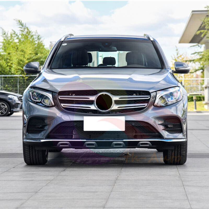 Chrome Front Bumper Middle Spoiler Molding Trim For Mercedes X253 C253 ...
