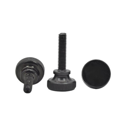 M4 M5 Thumb Screw Flat head Knurled Bolts Steps Black Screws GB834 | eBay