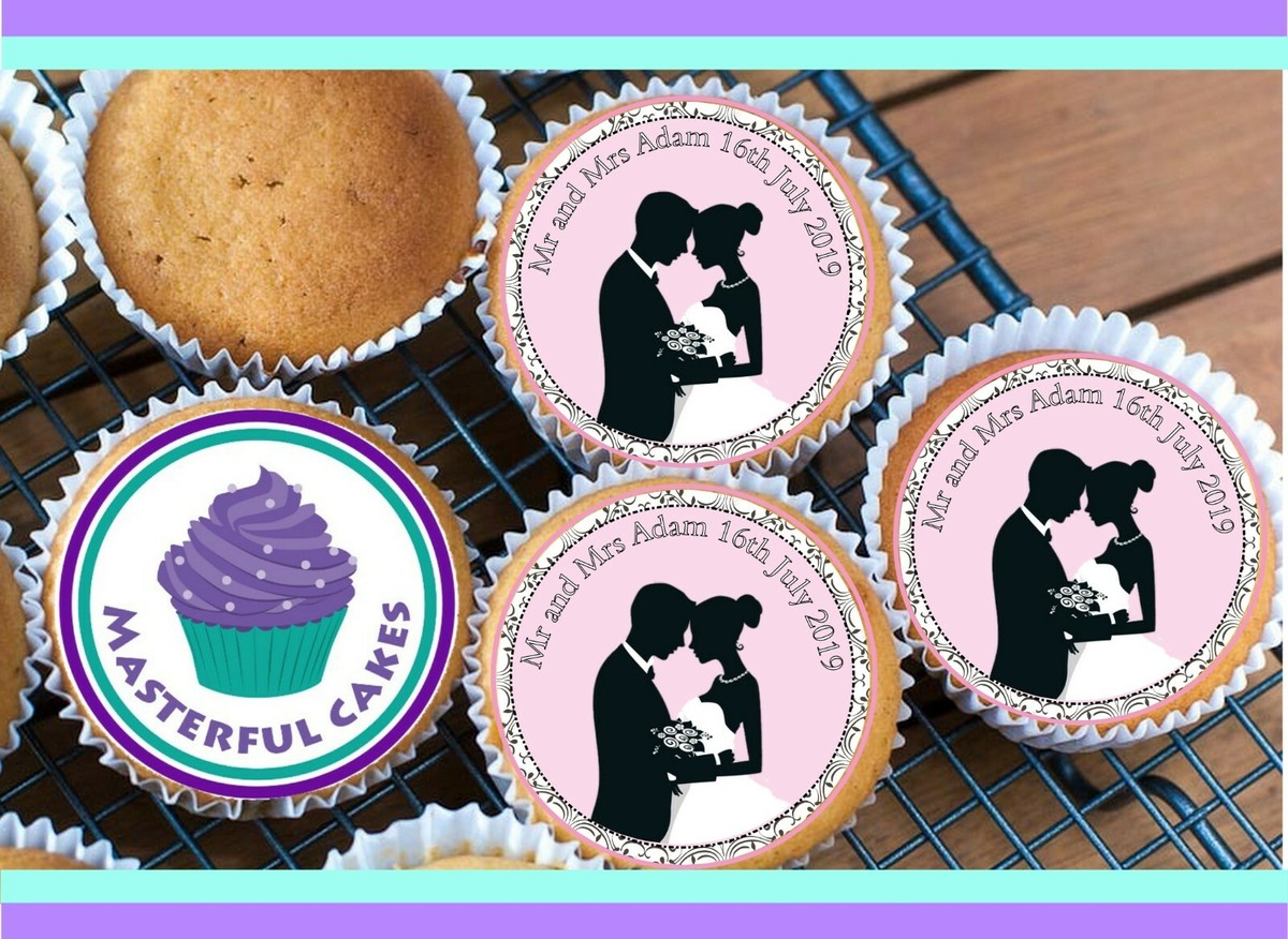 Edible Cupcake Toppers Wedding Wedding Cupcake Toppers For An Added,