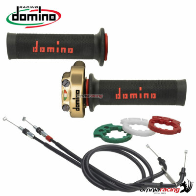 Quickness throttle control XM2 Domino gold+two grips+cable Yamaha R1 ...