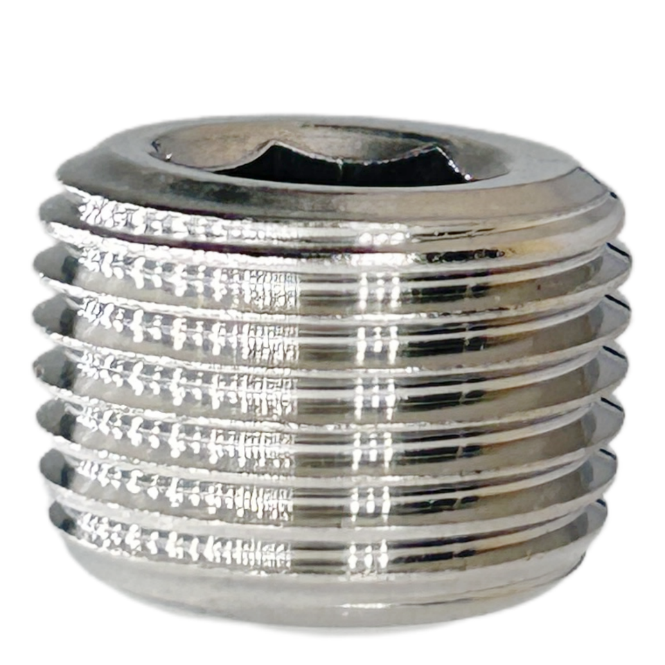 2Pack 3/4NPT Male Pipe Plug Internal Hex Thread Socket Stainless Steel ...