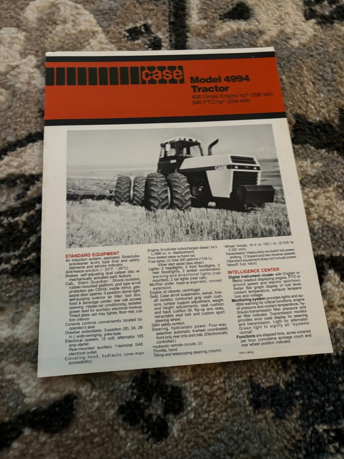 Case 4994 Tractor Brochure FCCA | eBay