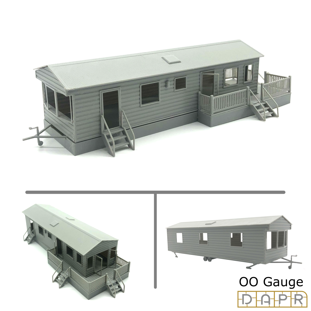 DAPR - OO Gauge Model Scenery Building Kit - Static Caravan - 1/76 ...