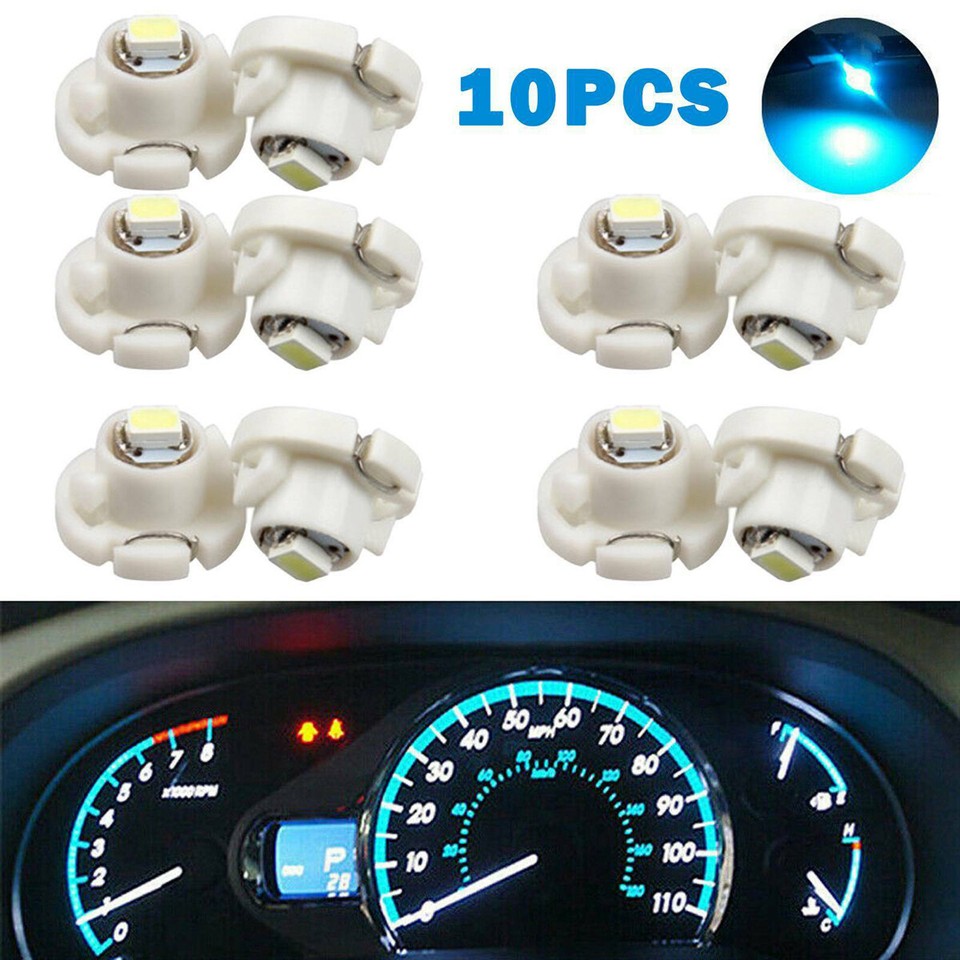 10x T4.2 Neo Wedge 1 SMD LED Cluster Instrument Dash Climate Bulb Light ...