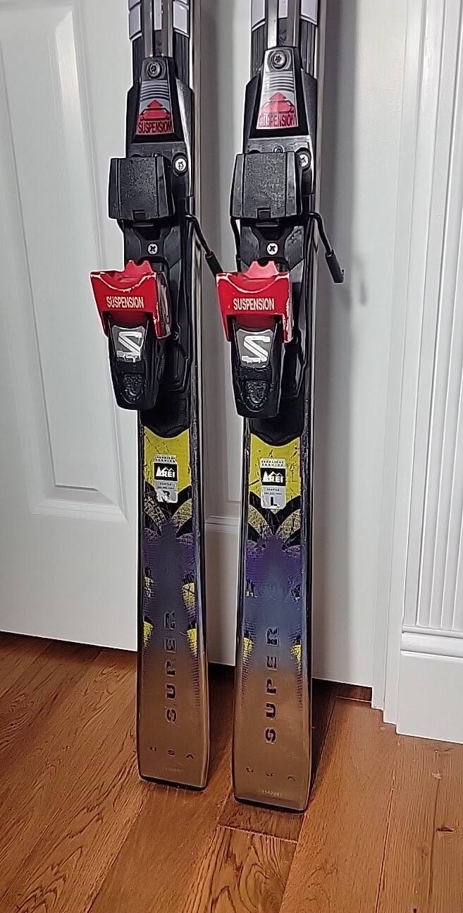 VOLANT SUPER 185cm Carving All Mtn Metal Top Skis SALOMON Composite DR8 ...