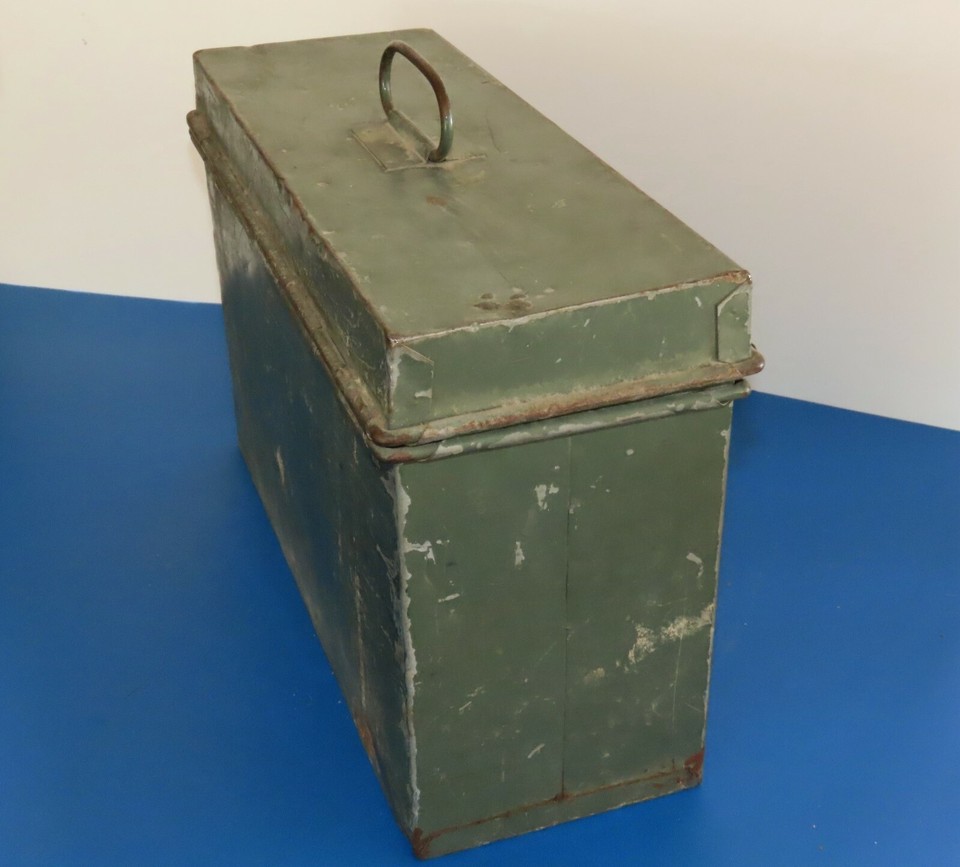 Vintage Metal Utility Box - Possibly Document WWII Document Chest | eBay