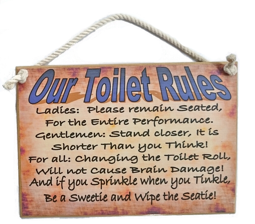 Toilet Manners Quotes 3 Pieces Bathroom Wall Decals Sticker Toilet
