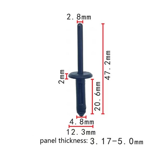 10 Car Plastic Pop Blind Rivets for GM VW Vehicles | eBay