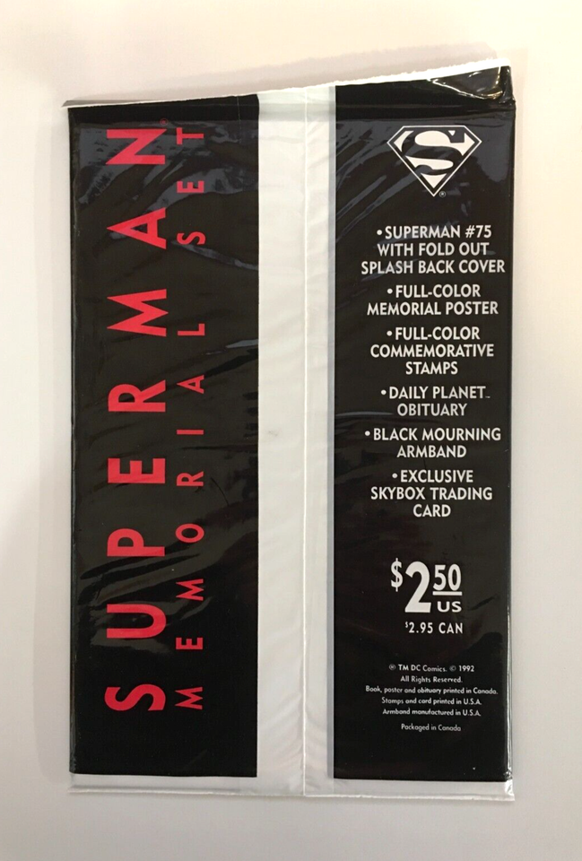 Superman #75 (DC Comics, 1993) Memorial Set Collectors Edition Sealed ...