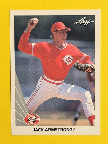 Jack Armstrong 1990 Leaf Base #374 Cincinnati Reds | eBay