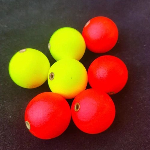 10PCS Foam Foam Floating Ball Yellow /Red Buoyancy Balls for Saltwater ...
