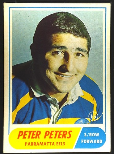 1969 #15 Peter Peters Parramatta Eels Scanlens rugby league NRL card | eBay