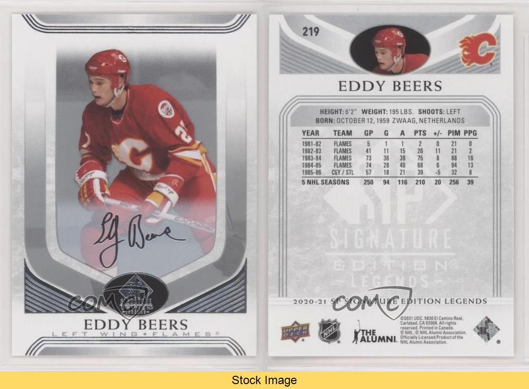 2020-21 Upper Deck SP Signature Edition Legends - Eddy Beers #219 ...