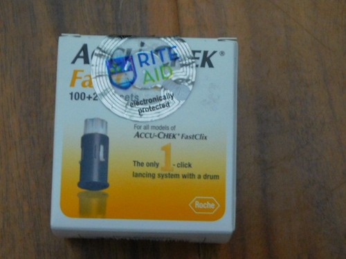 Accu-Chek FastClix Diabetes Testing Lancets - 100+2 Lancets New/Sealed ...