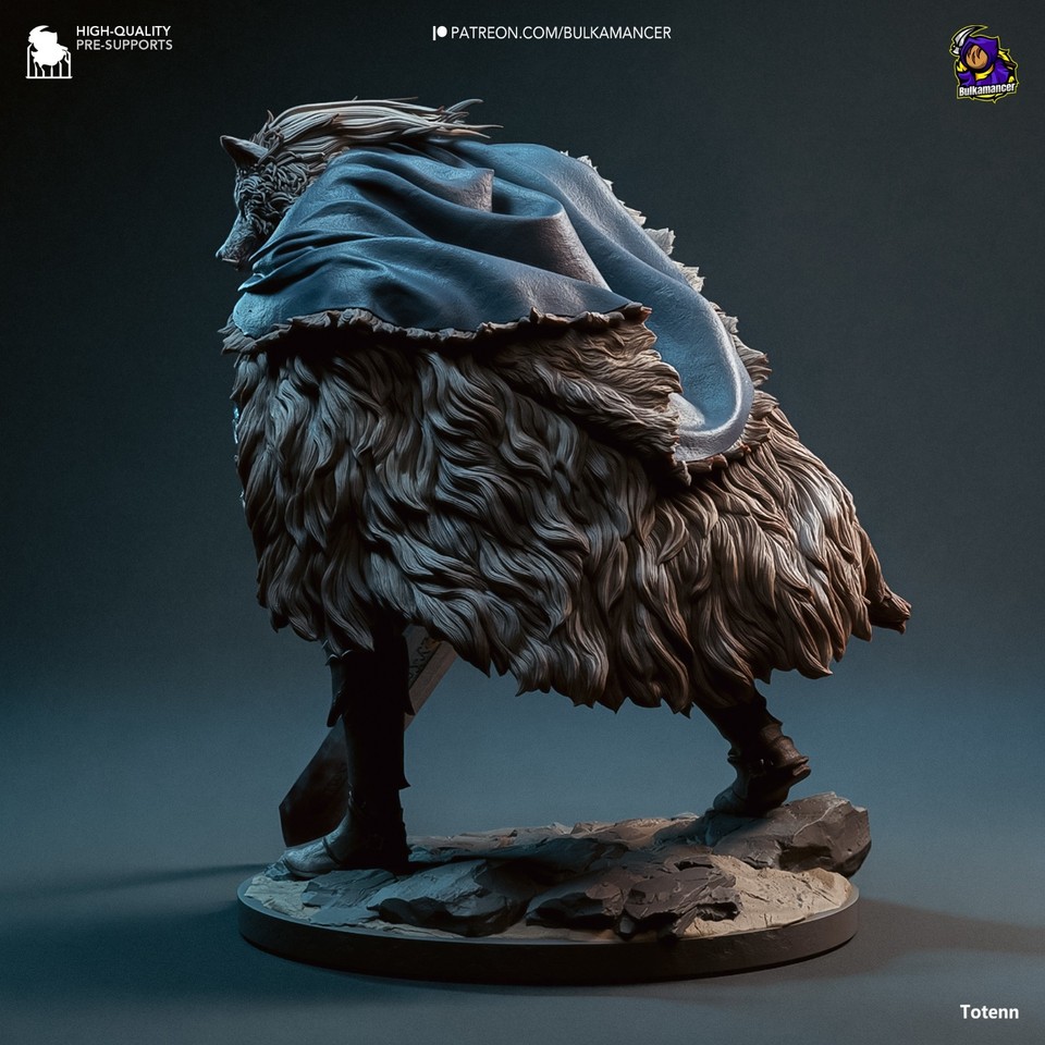 Blaidd - Elden Ring Figure Statue 3d Print Model Kit Unpainted | eBay