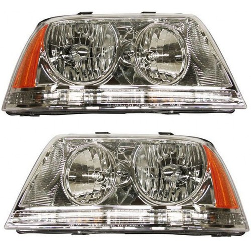 For Lincoln Aviator Headlight 2003-2005 Pair Driver and Passenger Side ...