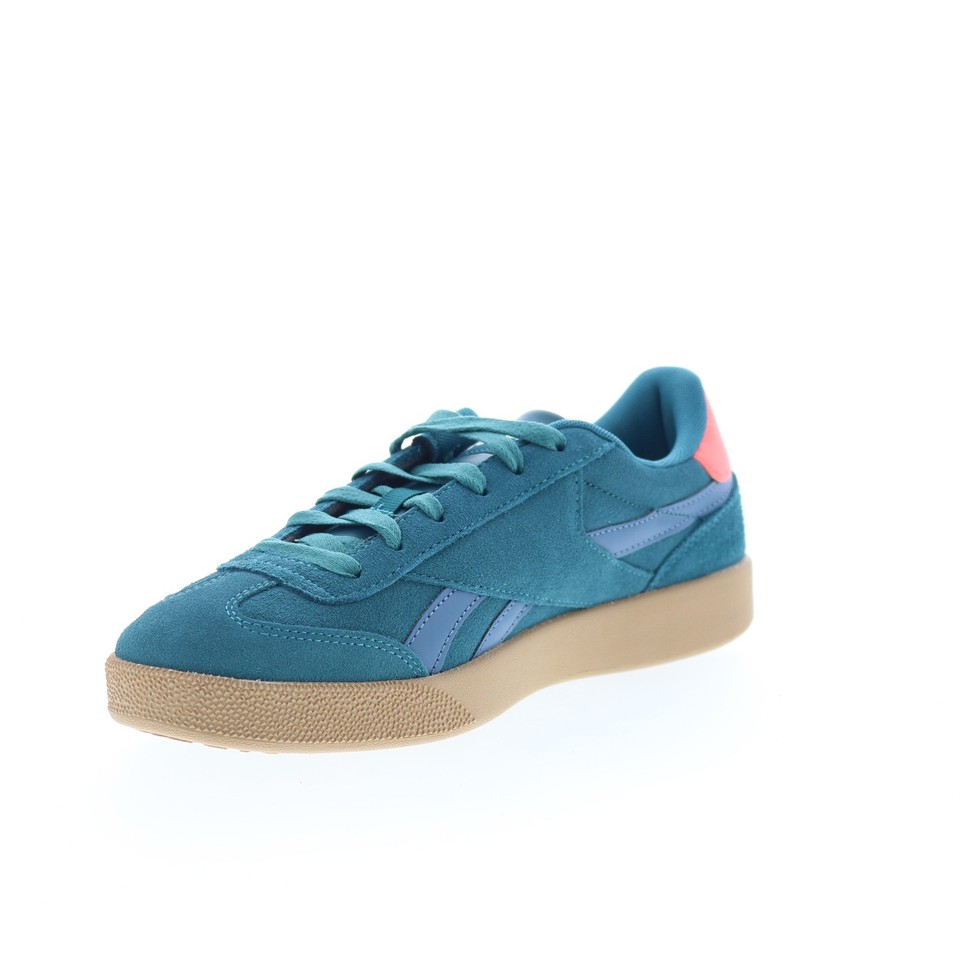 Reebok Smash Edge Mens Green Suede Lace Up Lifestyle Sneakers Shoes | eBay