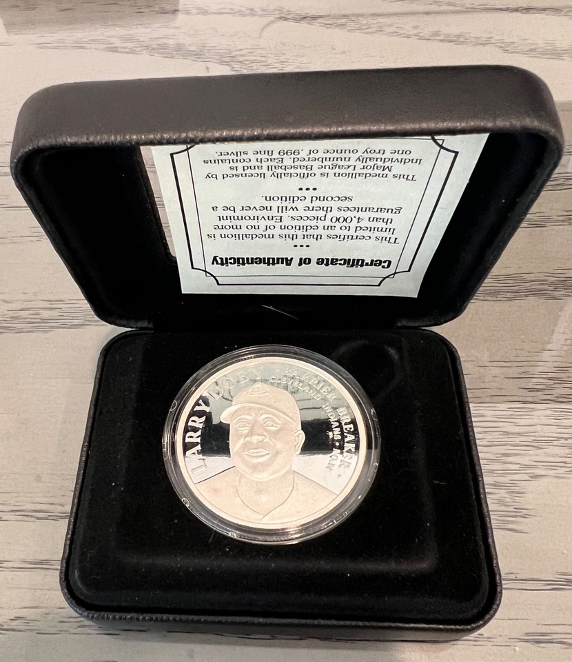 1997 Larry Doby Barrier Braker Cleveland Indians All Star Game 1OZ ...