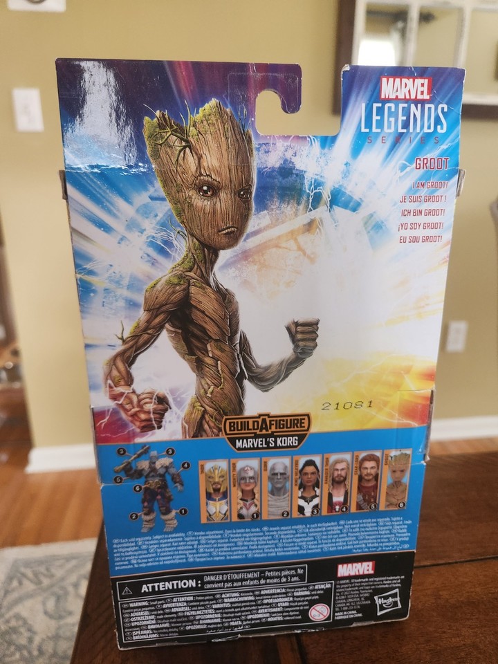 Groot Marvel Legends Thor Love and Thunder Korg BAF Action Figure | eBay