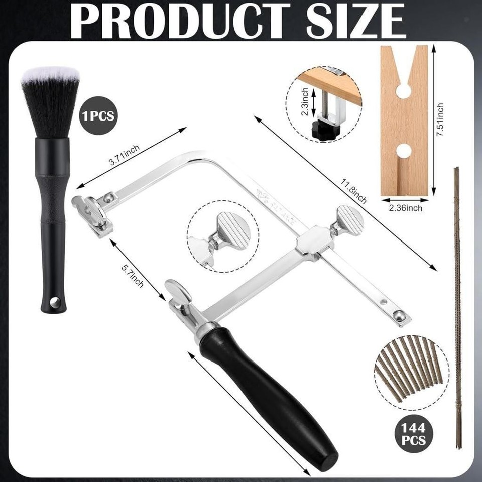 Jeweler's Tool Set Woodworking Hobby Crafts Wood Metal Creative ...