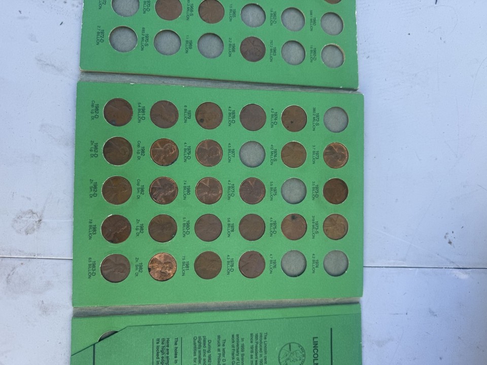 2 Lincoln Memorial one cent collection book United States Mint ...
