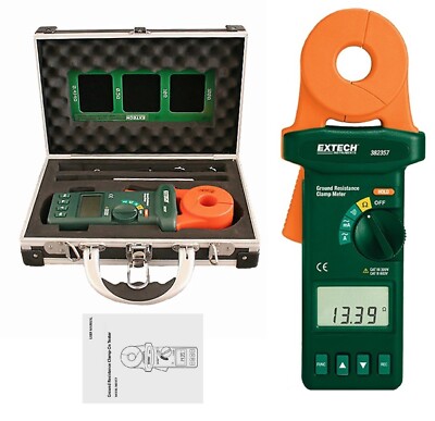 Extech 382357 Clamp-On Ground Resistance Tester Non-Contact ...