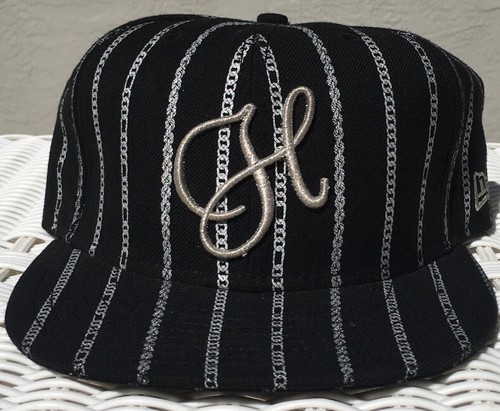 Huf New Era 59Fifty Chain Link Black / Silver Mens Fitted Hat Cap Sz 7 ...