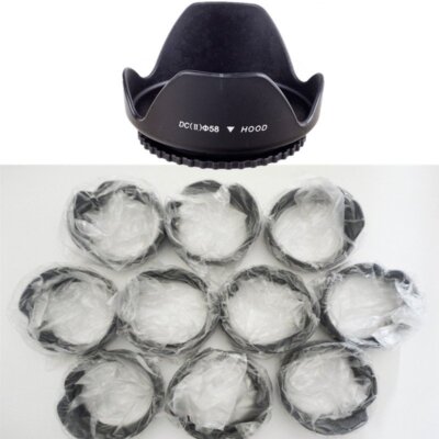 10pcs 58mm screw mount petal shape crown flower lens hood Wholesale ...