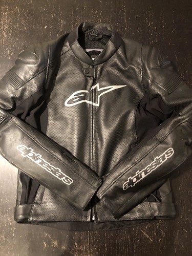 Alpinestars Leather Motorcycle Jacket Track Speed Hump & Liner - US 42 ...