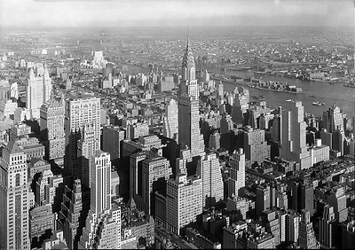 A0 size canvas print art New York City 1930 photo Chrysler Building ...