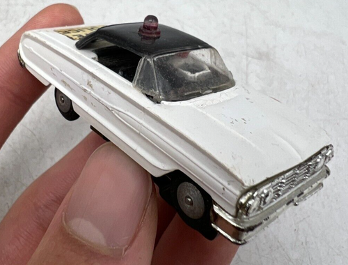 Lionel Ho Slot Car 5515 White & Black State Police Ford Galaxie Hardtop ...