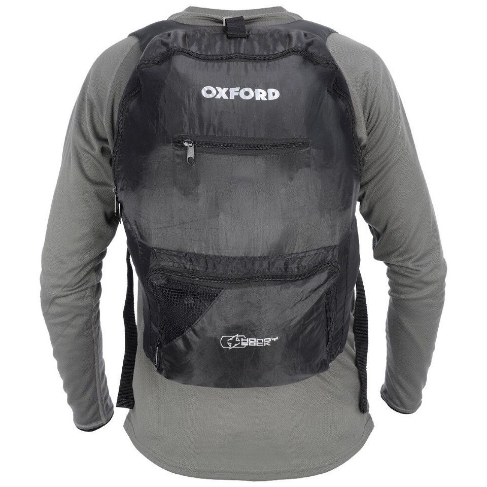 Oxford X Handy Sack Motorcycle Motorbike Backpack Rucksack Black (OL858 ...