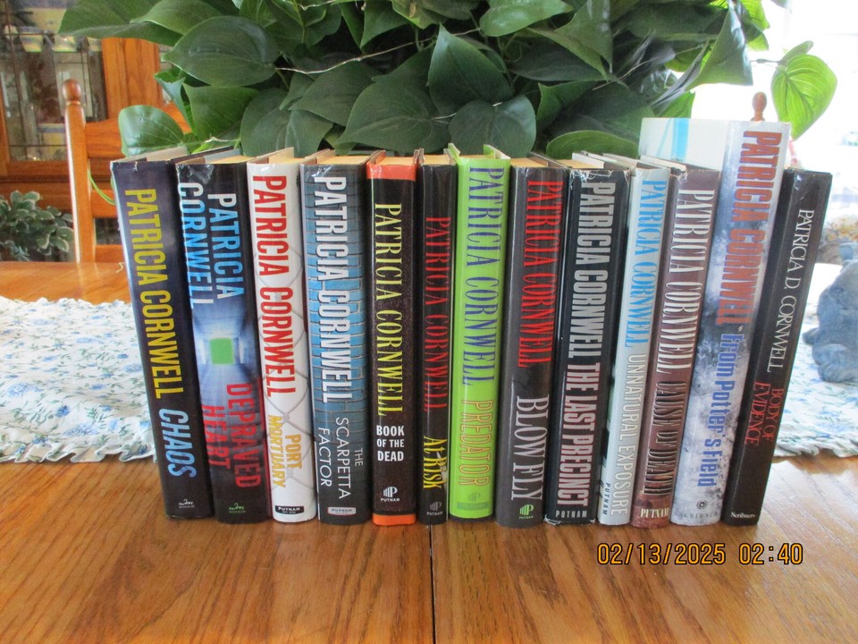 Patricia Cornwell Novels featuring Dr. Kay Scarpetta Hardbacks 13 ...