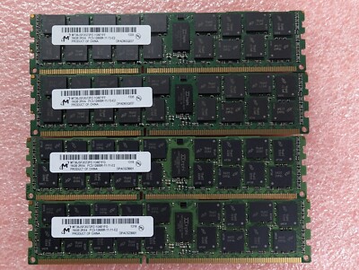 64GB (4 x 16GB) 2Rx4 PC3-12800R DDR3 HP MICRON RAM 672612-081 684031 ...