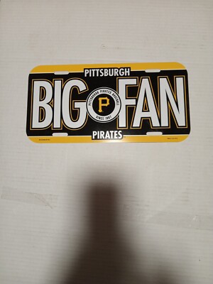 Pittsburgh Pirates Big Fan Plastic License Plate | eBay