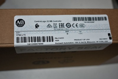New in Box 1756-L75 ALLEN BRADLEY SER B CONTROLLOGIX PROCESSOR AB | eBay