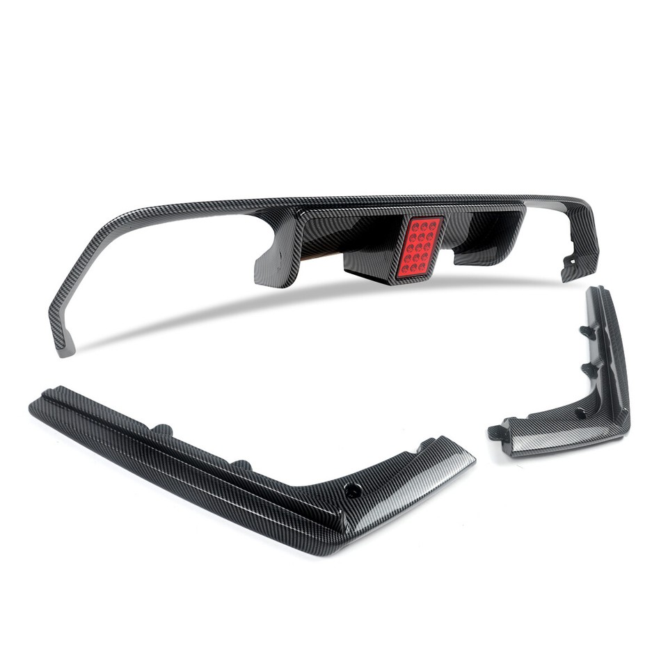 2015-2020 BMW F80 M3 F82 M4 Rear Bumper Diffuser Lip W/ LED PSM Carbon ...